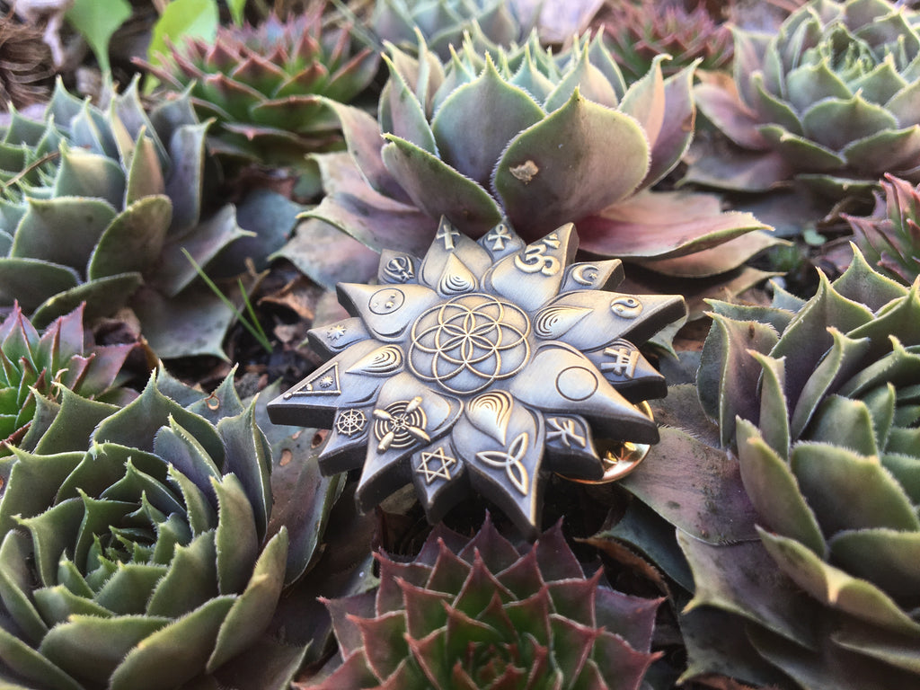 Lotus Light Of Truth Sacred Geometry Hat Pin – Enlighten Clothing Co.